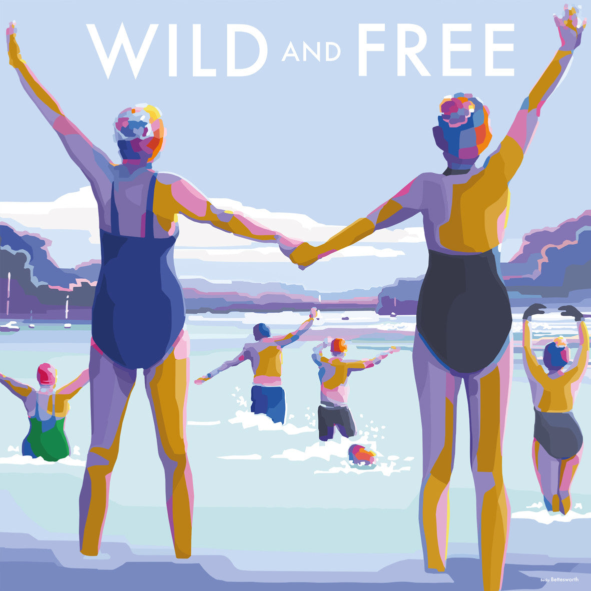 Wild and Free, Becky Bettesworth Card – Atishoo Gallery