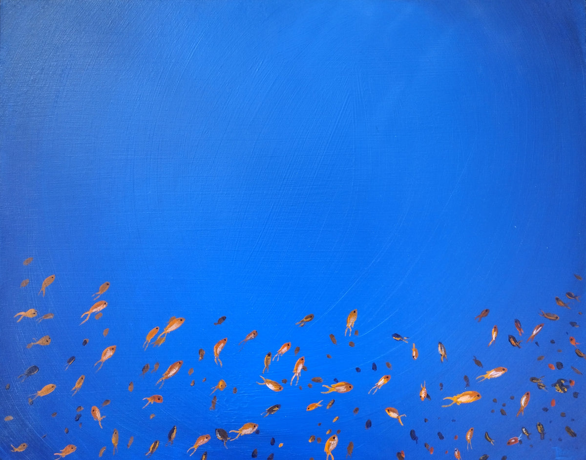 Shoal of Fish original painting by Paddy Martin (COM) – Atishoo Gallery