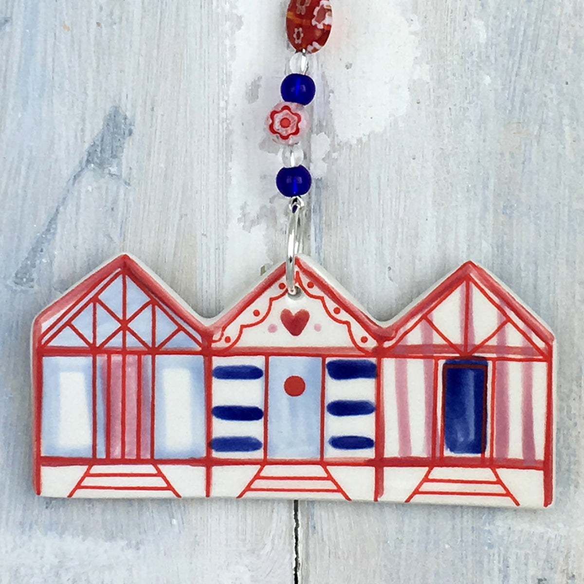 Handmade colourful beach hut decoration – Atishoo Gallery