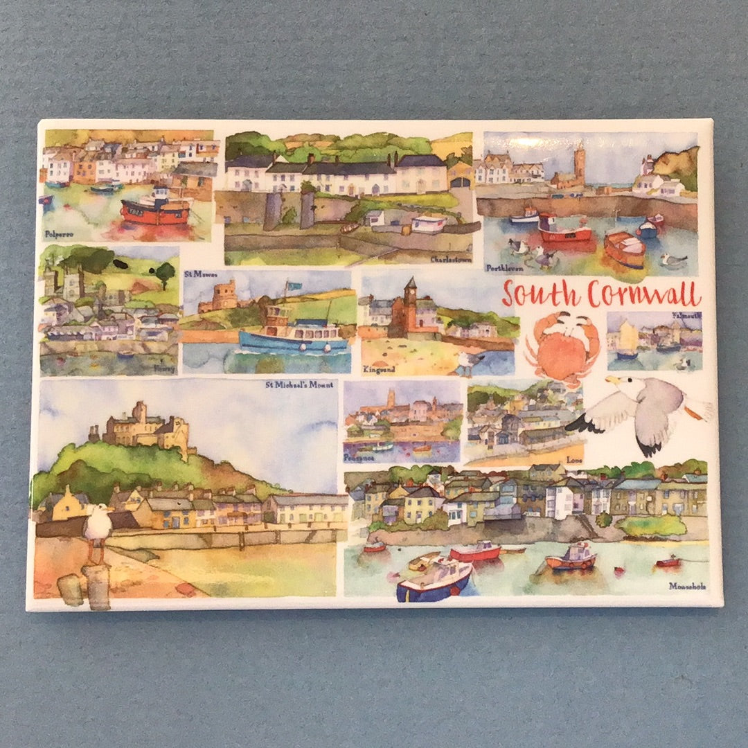 South Cornwall magnet by Emma Ball – Atishoo Gallery