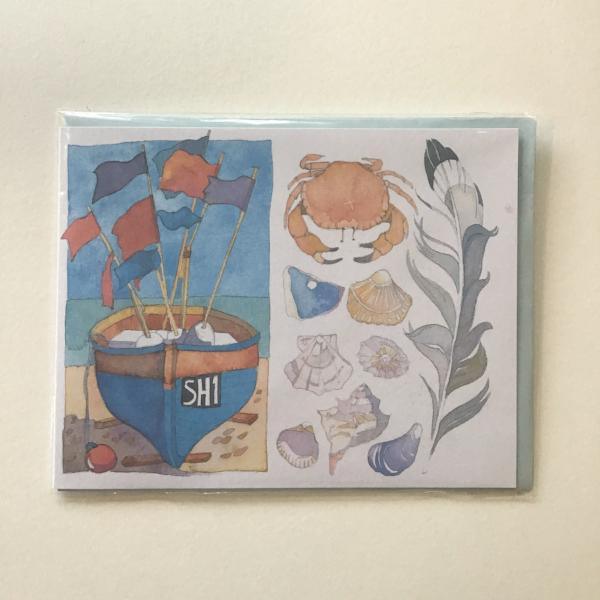 Beachcombing card by Emma Ball – Atishoo Gallery